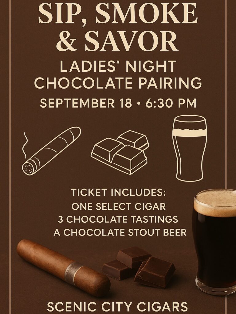 Ladie's Night: Sip, Smoke & Savor - Scenic City Cigars